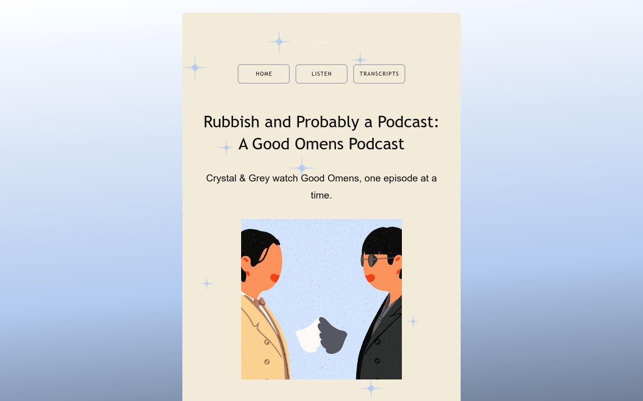 Rubbish and Probably a Podcast: A Good Omens Podcast